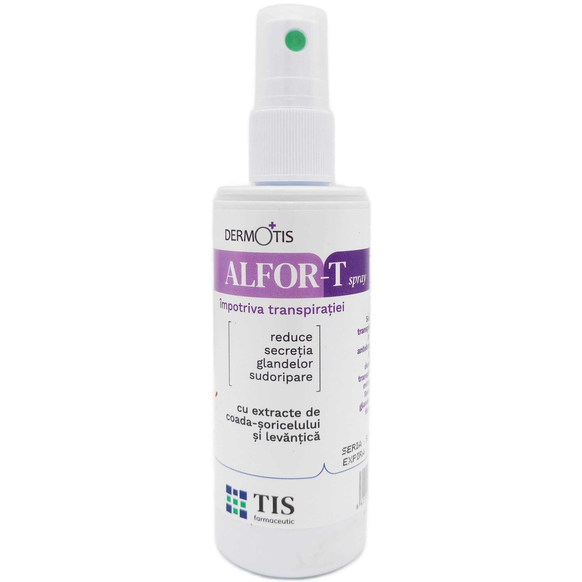 Spray impotriva transpiratiei excesive Alfor-T, cu Alaun, Coada ...