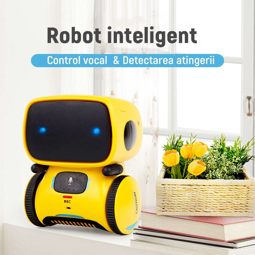 Robot inteligent cu senzor, sundiguer, Interactiv, Control vocal ...