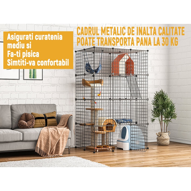 Cusca mare pentru animale de companie cu 4 straturi, Amtok, Detasabila ...