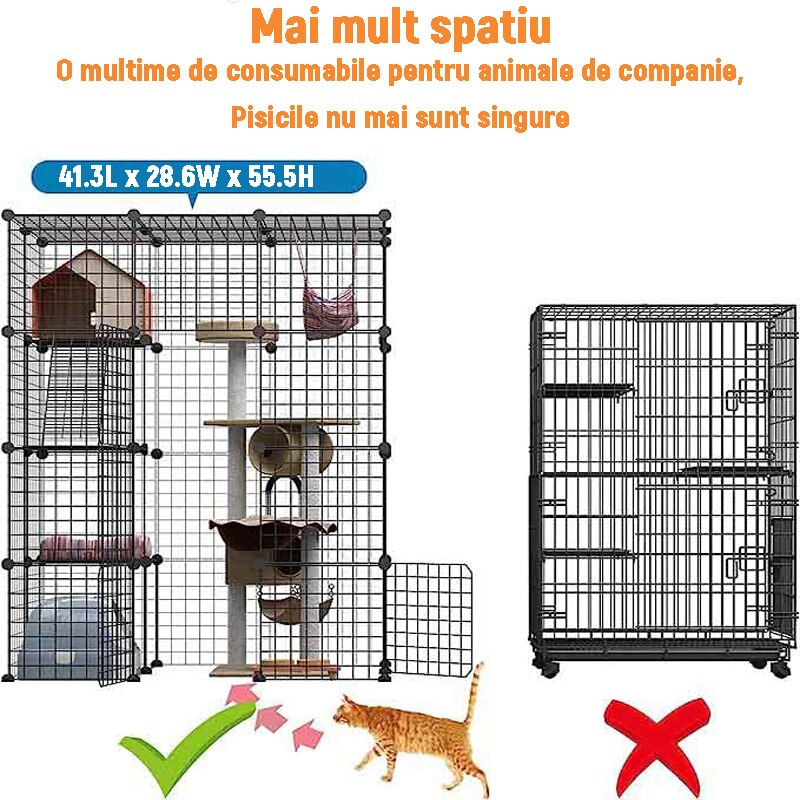 Cusca mare pentru animale de companie cu 4 straturi, Amtok, Detasabila ...