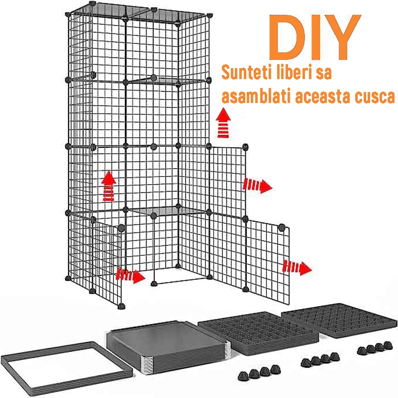Cusca mare pentru animale de companie cu 4 straturi, Amtok, Detasabila ...