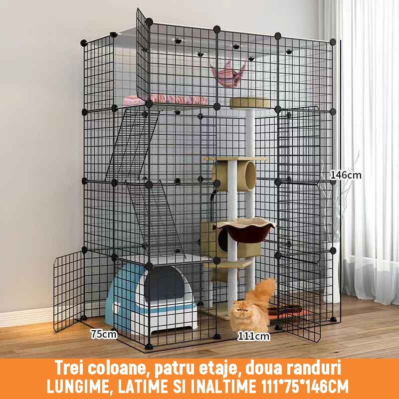 Cusca mare pentru animale de companie cu 4 straturi, Amtok, Detasabila ...