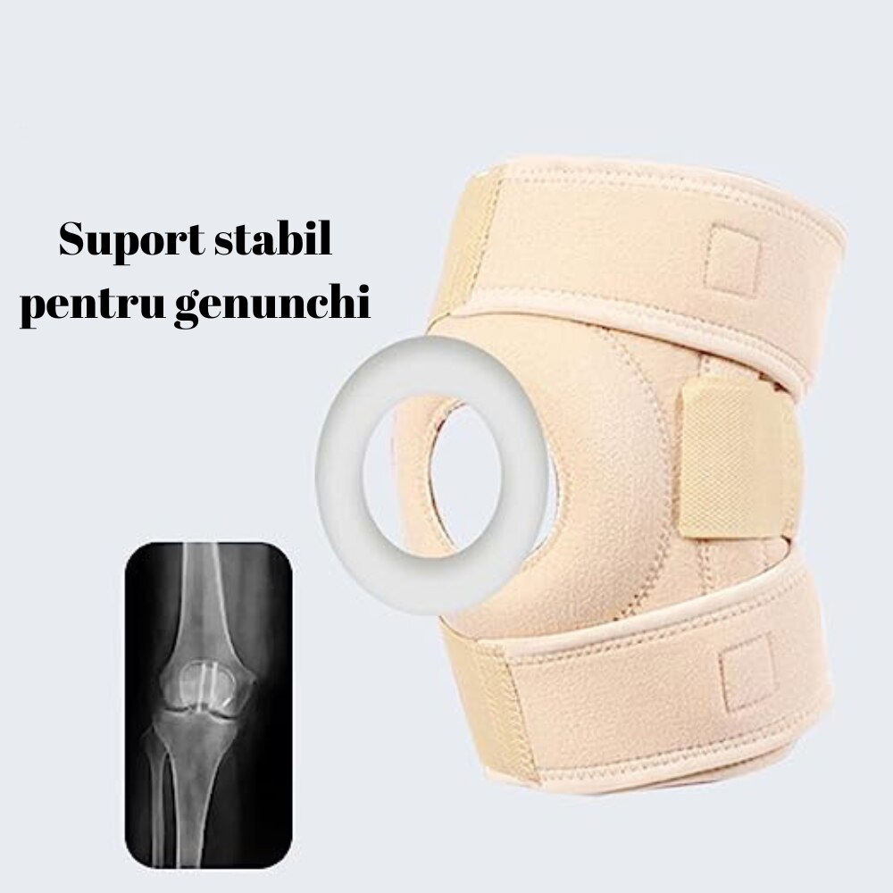 Genunchiera ortopedica Alista Home ajustabila cu rotula decupata ...