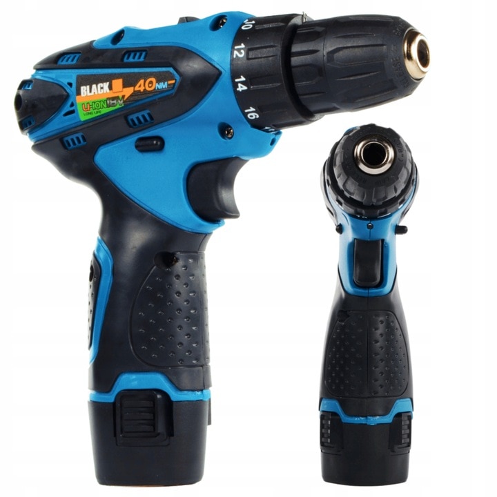 Masina gaurit insurubat filetanta acumulator 18 V 2 baterii + accesorii ...