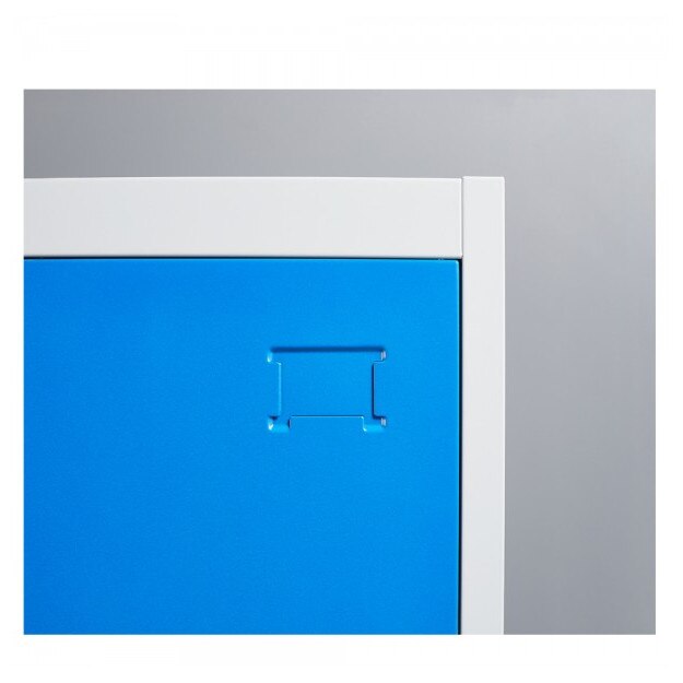 Vestiar metalic Premium cu picioare 2 usi color albastru 600x450x1920 ...