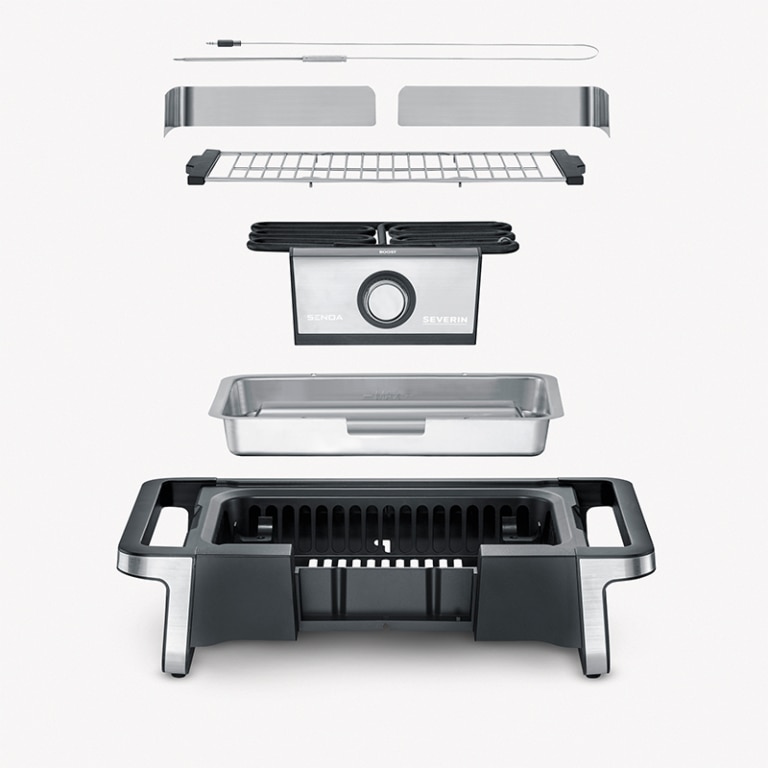 Gratar electric Severin, S8113, suprafata de gatit 41.5x24 cm, potrivit ...