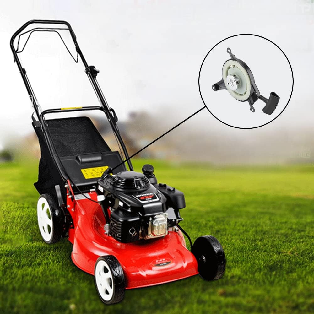 Demaror masina de tuns iarba, Plastic/Metal, Negru/Alb - eMAG.ro