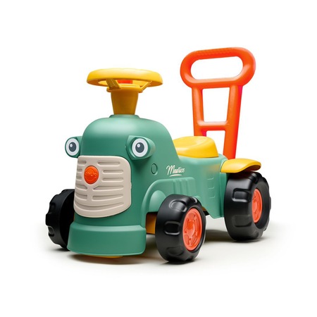 Tractor Maurice cu volan, claxon si maner, verde, FK 901 - eMAG.ro