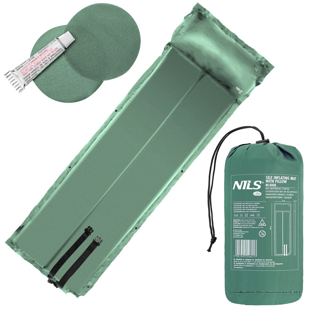 Önfelfújó szőnyeg kempingezéshez, Nils, Green - eMAG.hu