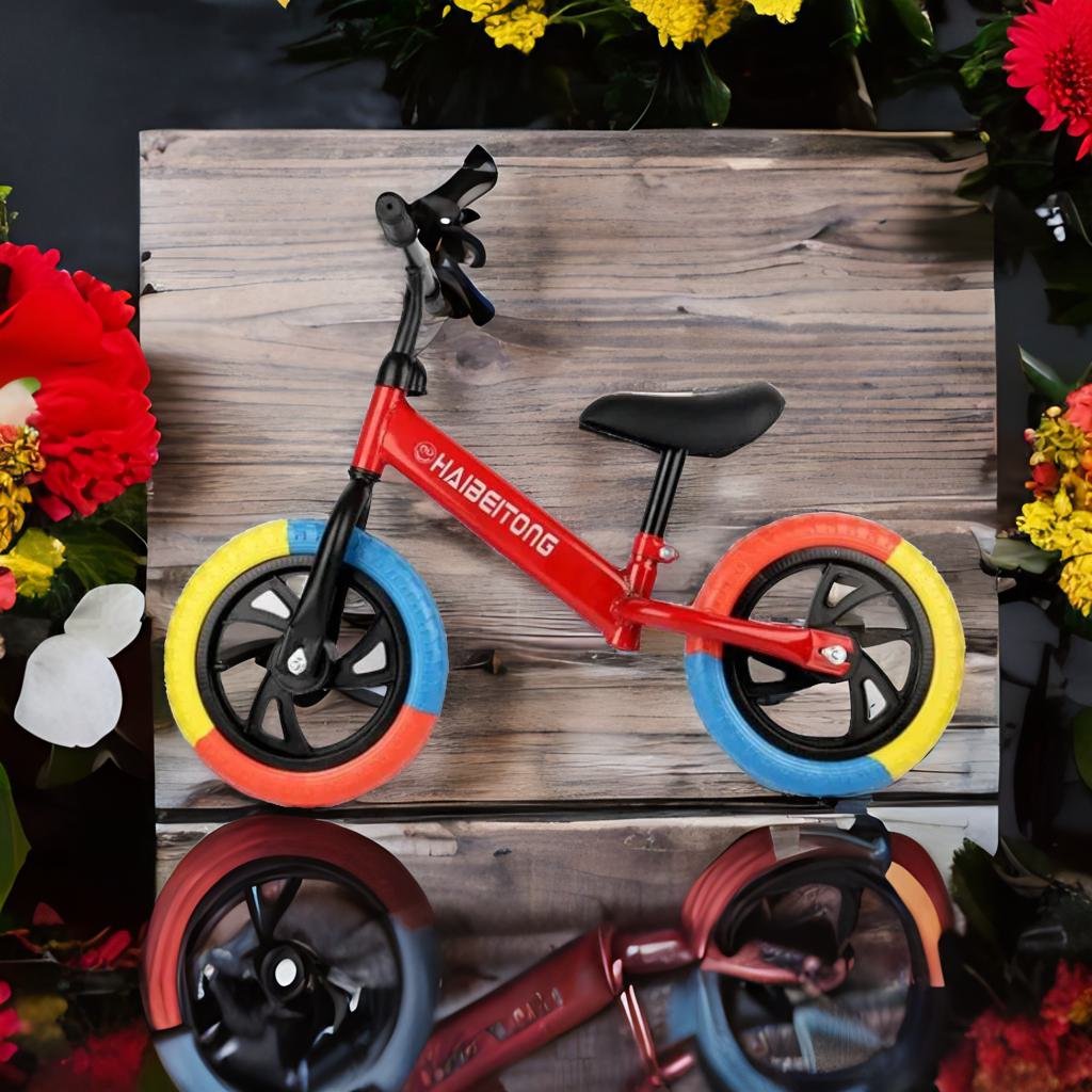 Bicicleta fara pedale pentru copii 2-5 ani reglabila, roata 12 inch ...