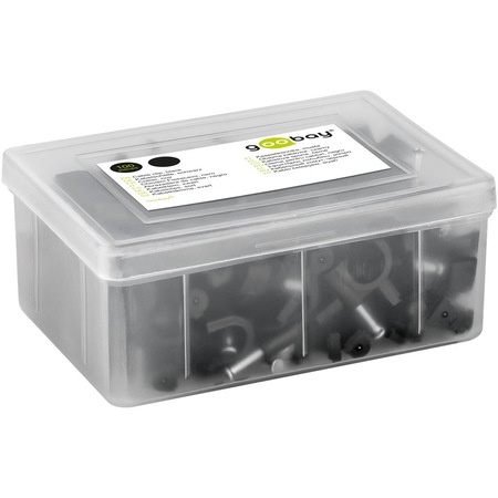 Set 100 de cleme pentru fixare cabluri, Plastic, 8mm, Negru - eMAG.ro