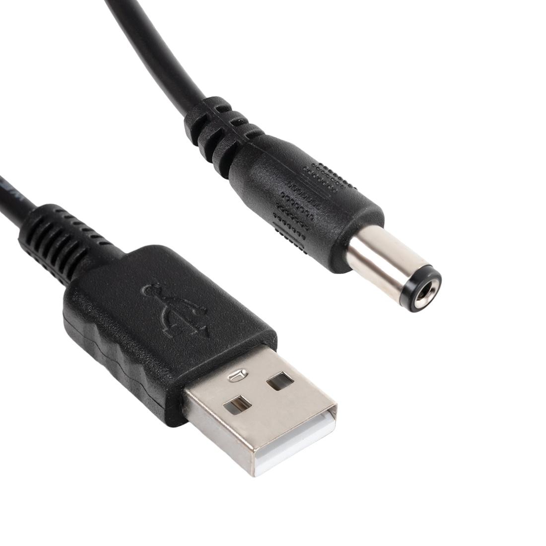 Cablu adaptor de alimentare, USB la DC, 1 m, Negru - eMAG.ro