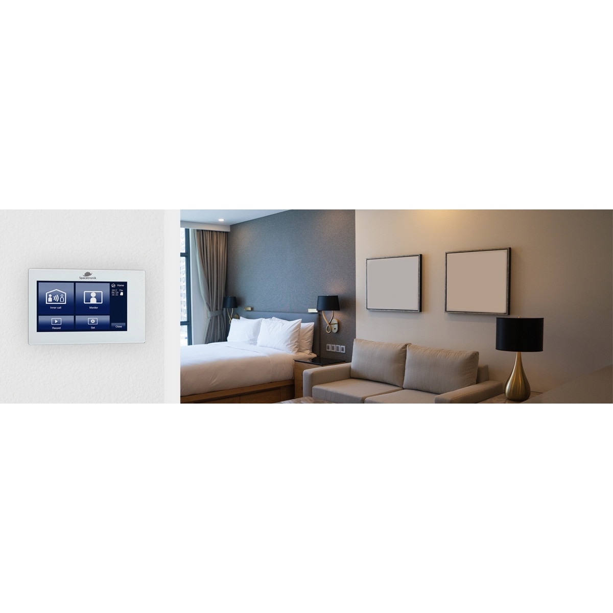 Monitor control acces, Spacetroni, 7 inch, Alb - eMAG.ro