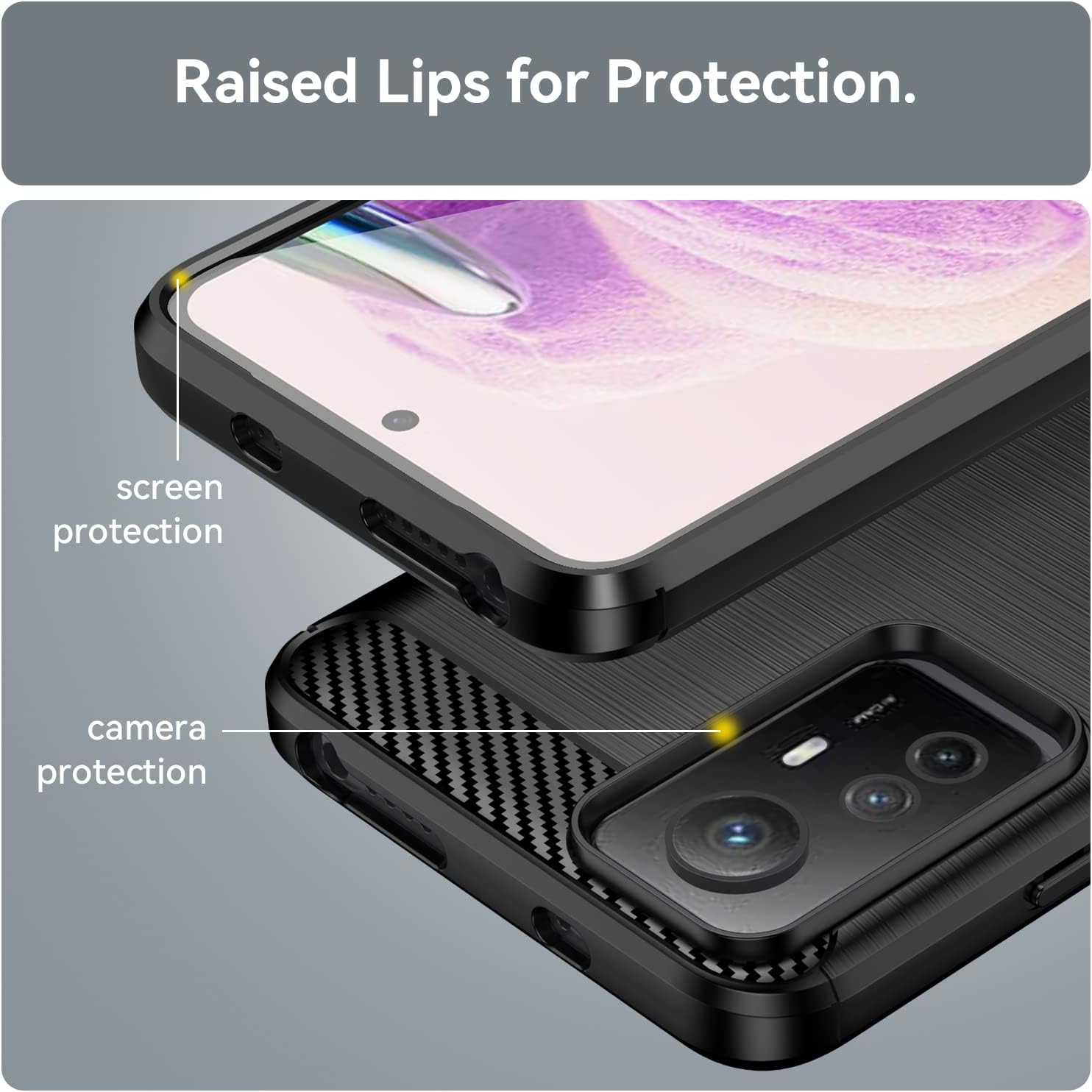 Husa pentru Xiaomi Redmi Note 12S tpu carbon negru - eMAG.ro