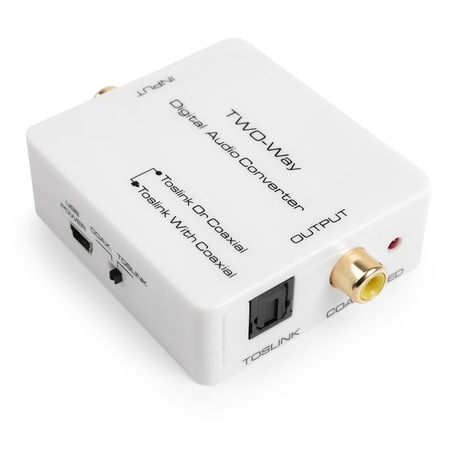 Convertor audio, Toslink, 2xRCA, Cablu USB, Plastic/Metal, 60x55x21 mm ...