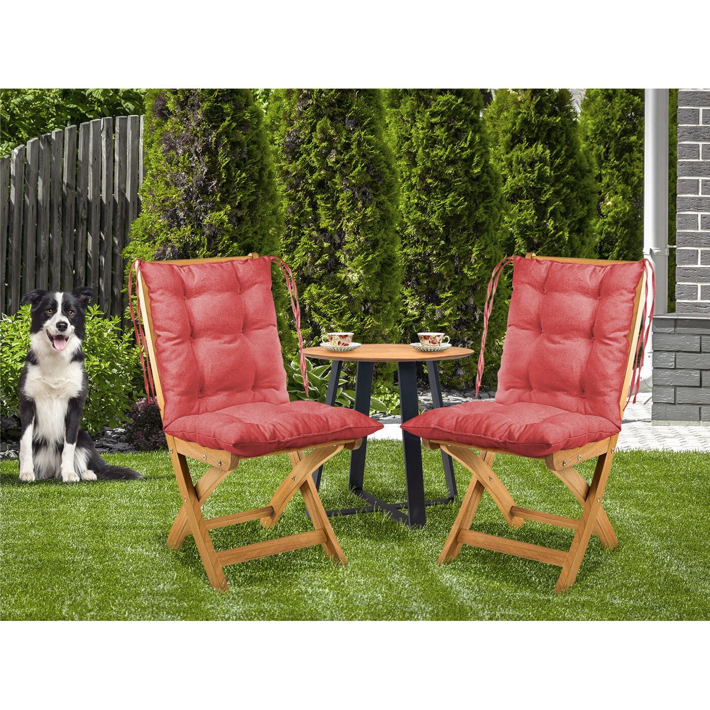 Perna pentru scaun de gradina, Postergaleria, 100 x 50 cm, Roz - eMAG.ro