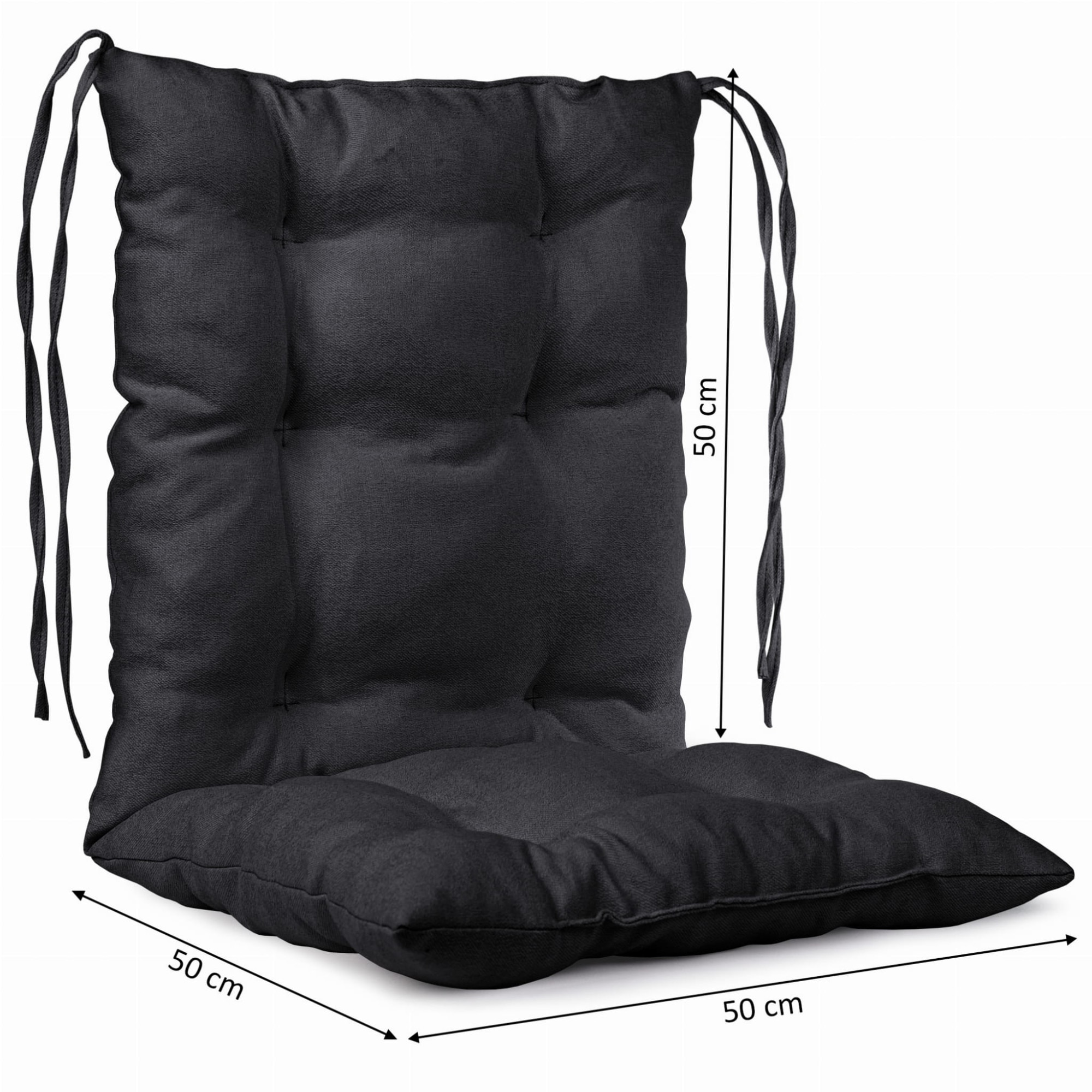 Perna pentru scaun de gradina, Postergaleria, 100 x 50 cm, Negru - eMAG.ro