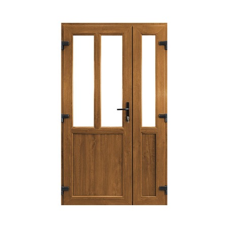 Usa Termopan Exterior 010 Stejar Auriu 120x204 cm Dreapta - eMAG.ro