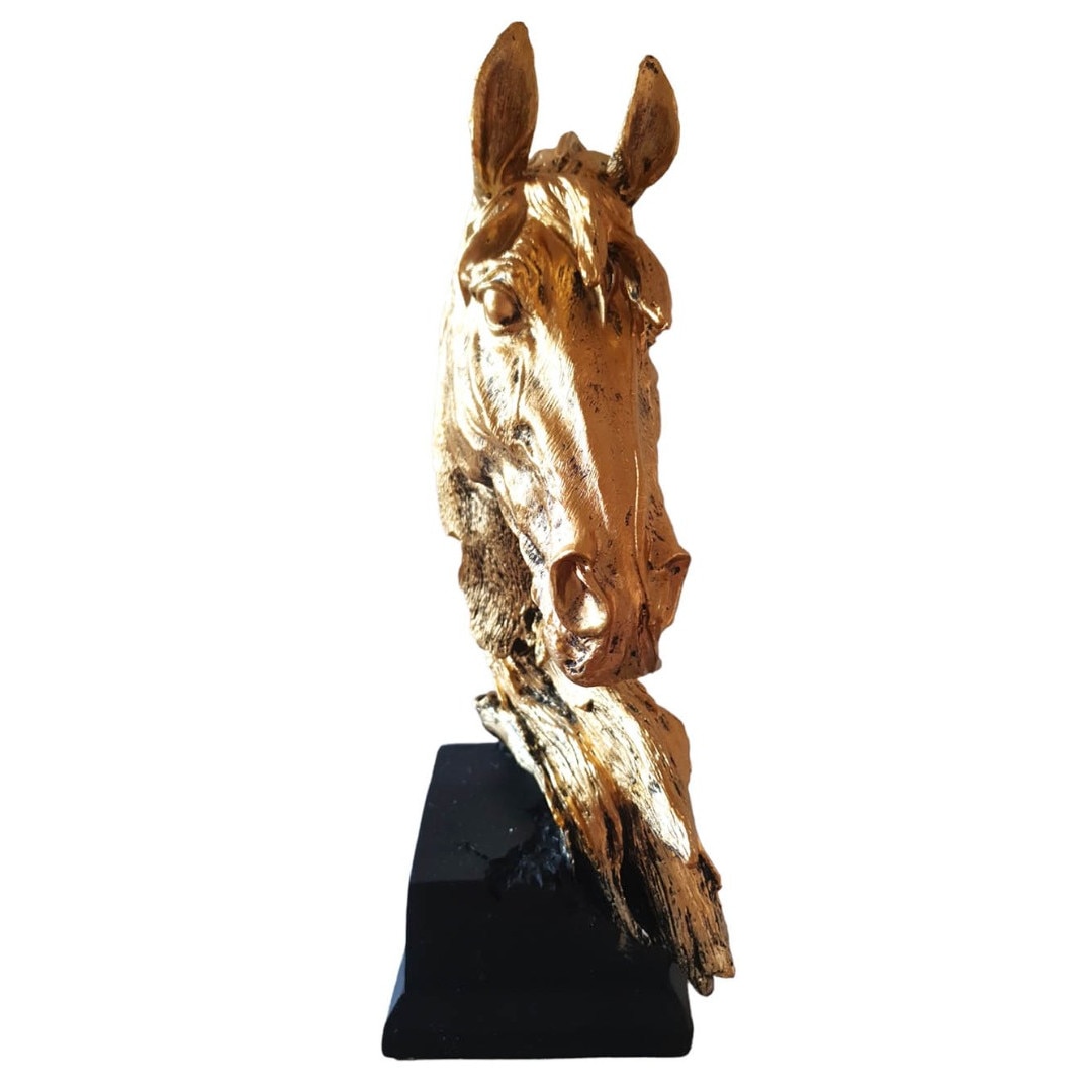 Statueta decorativa, Cal, Auriu, 41 cm, BL550L - eMAG.ro