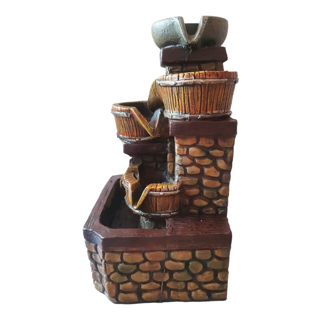 Fantana arteziana cu ulcioare si galeti, cu buton On/off, 32 cm ...