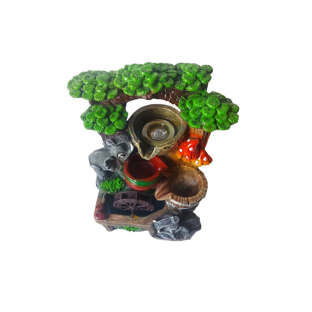 Fantana arteziana cu elefanti si ulcioare, cu buton On/off, Bila si ...