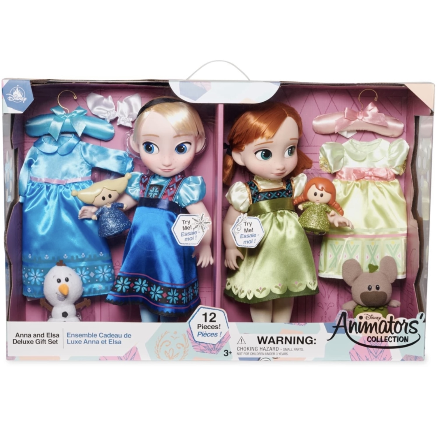 Disney Jégvarázs Anna, Elza baby baba nagy animator szett (beszélnek ...