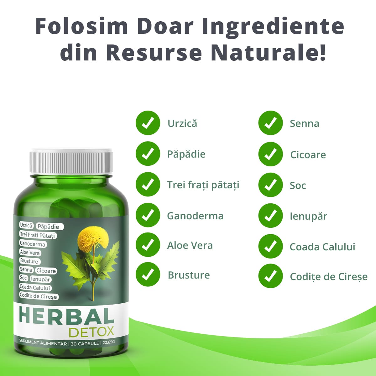 Supliment alimentar pentru detoxifiere, Doza de Sanatate, Herbal Detox ...