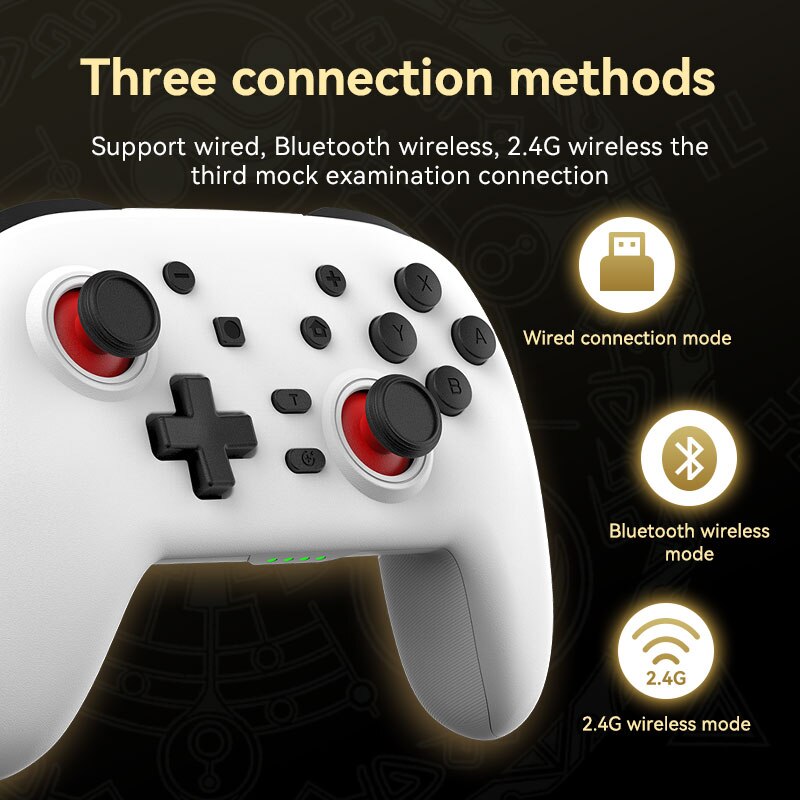 Controller PC, Roffie, Bluetooth, pentru Switch/Switch Lite, Alb - eMAG.ro