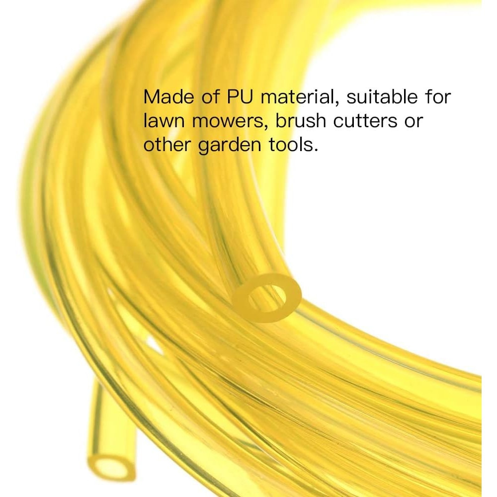 Set 4 furtunuri benzina pentru masina de tuns iarba, 1.5 m, Galben ...