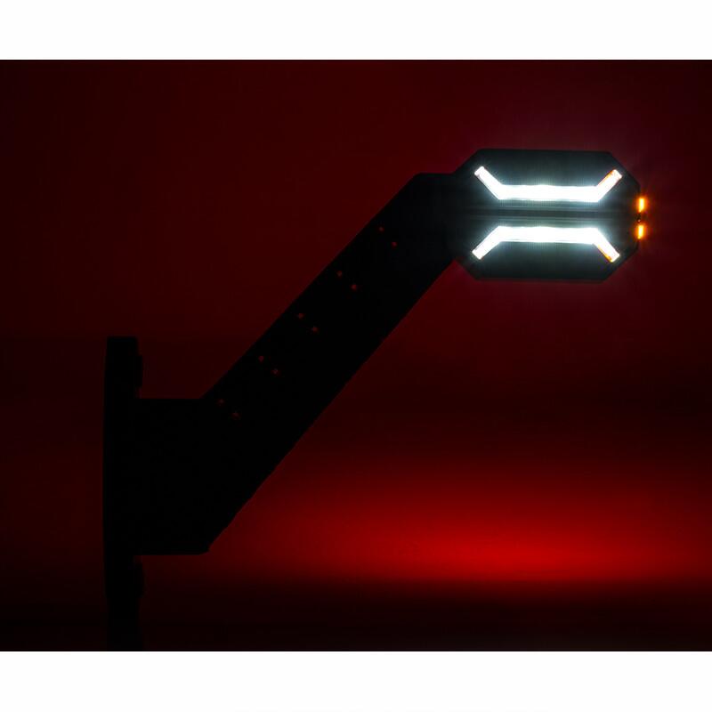 Lampa gabarit cu brat oblic 45°, 200mm, LED, 3 functii, stanga, Dragon ...