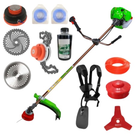 Set Motocoasa 11 accesorii extra FRESCO Italy, Profesionala, 7.2CP ...