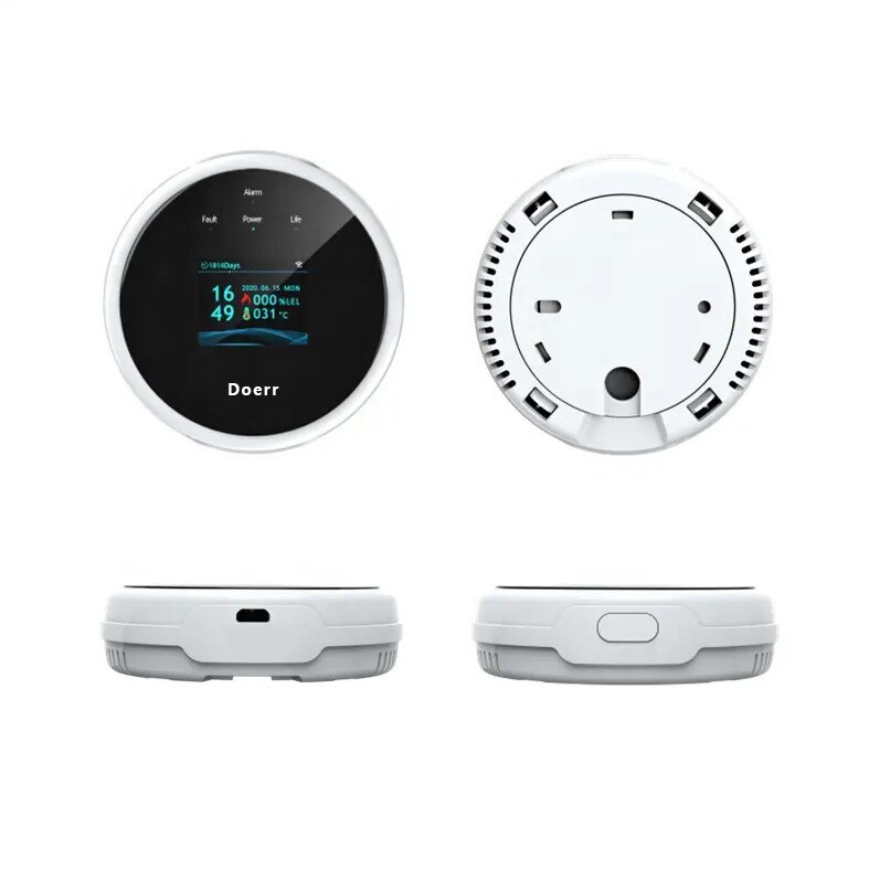 Detector de Gaz, Doerr, Wireless, Senzor termic integrat, WiFi 2.4 GHz ...