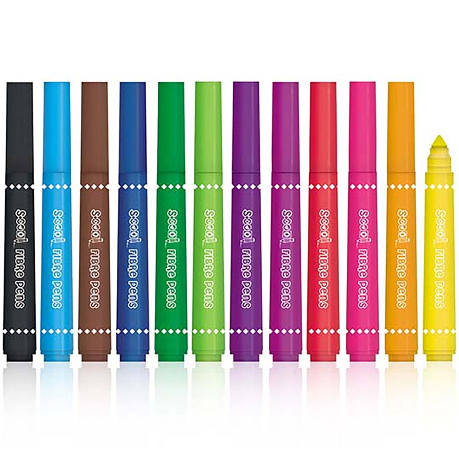 Carioca color S-cool, jumbo, 12 culori/set - eMAG.ro
