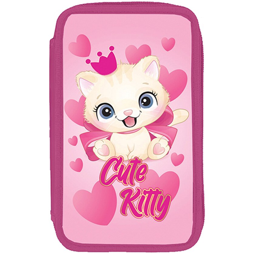 Penar S-cool, echipat, 2 fermoare, 29 piese, 20x13x5 cm, Cute Kitty ...