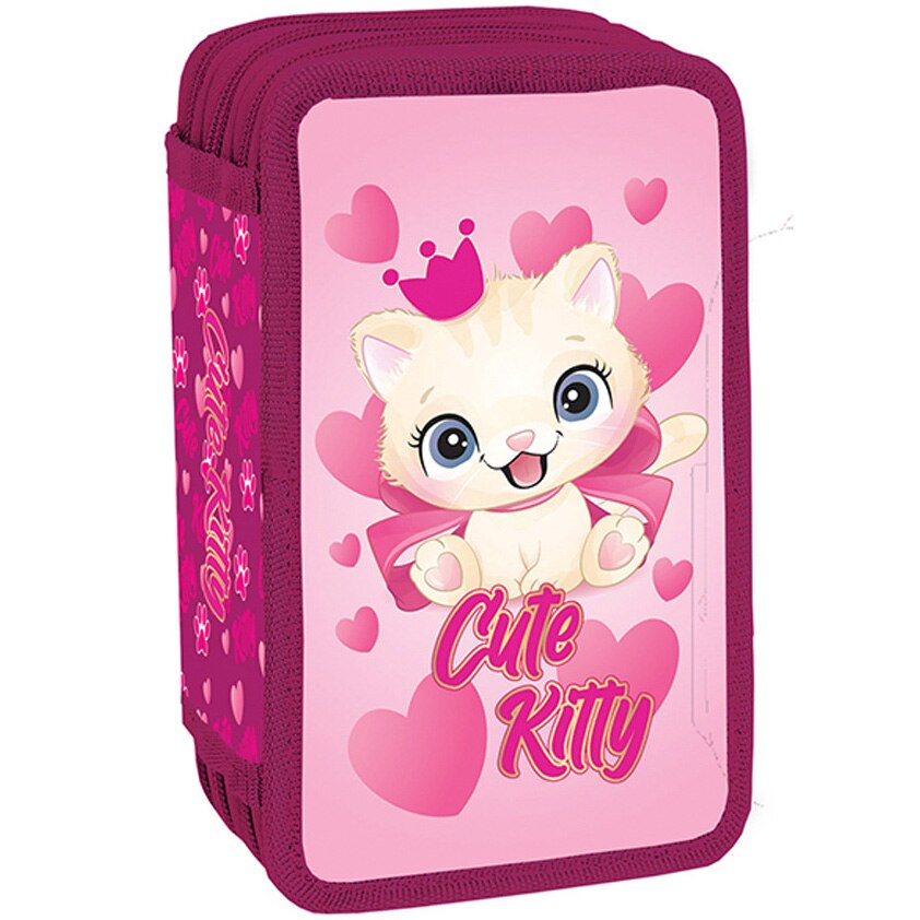 Penar S-cool, echipat, 3 fermoare, 39 piese, 20x13x6.5 cm, Cute Kitty ...