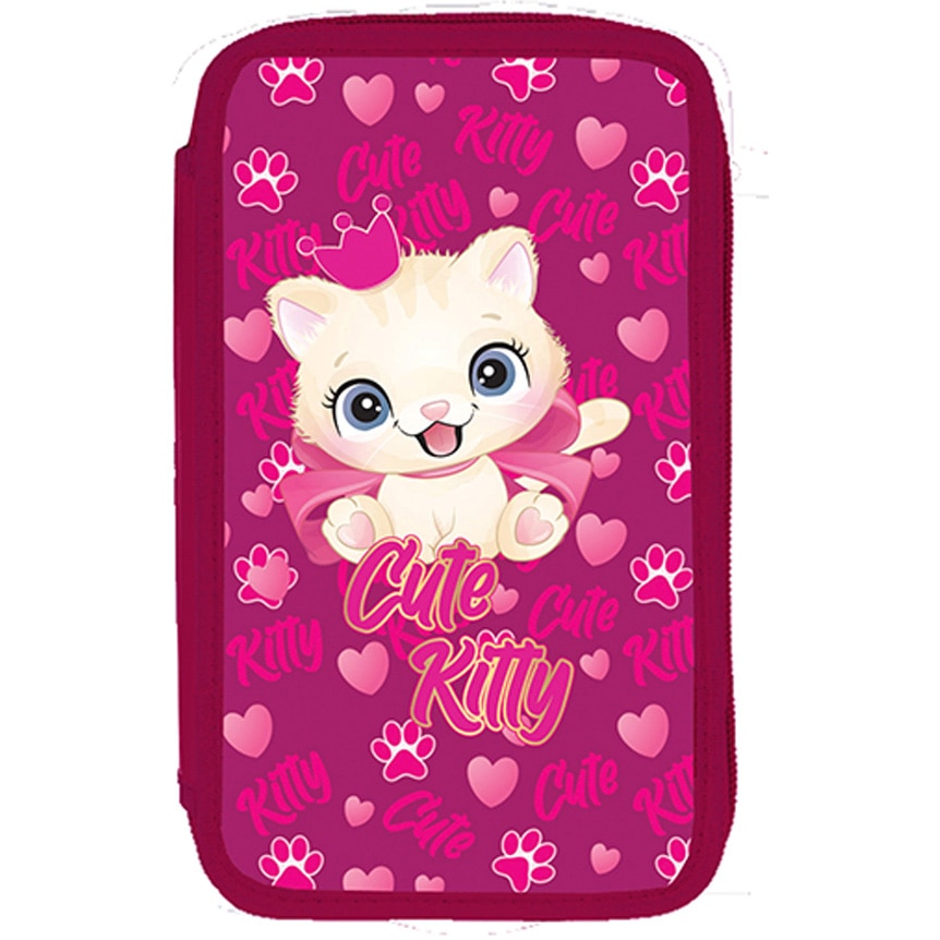 Penar S-cool, echipat, 3 fermoare, 39 piese, 20x13x6.5 cm, Cute Kitty ...