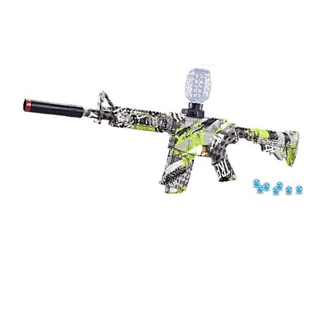 Pusca automata cu mini gel si accesorii pentru copii, G960-1 electrica ...