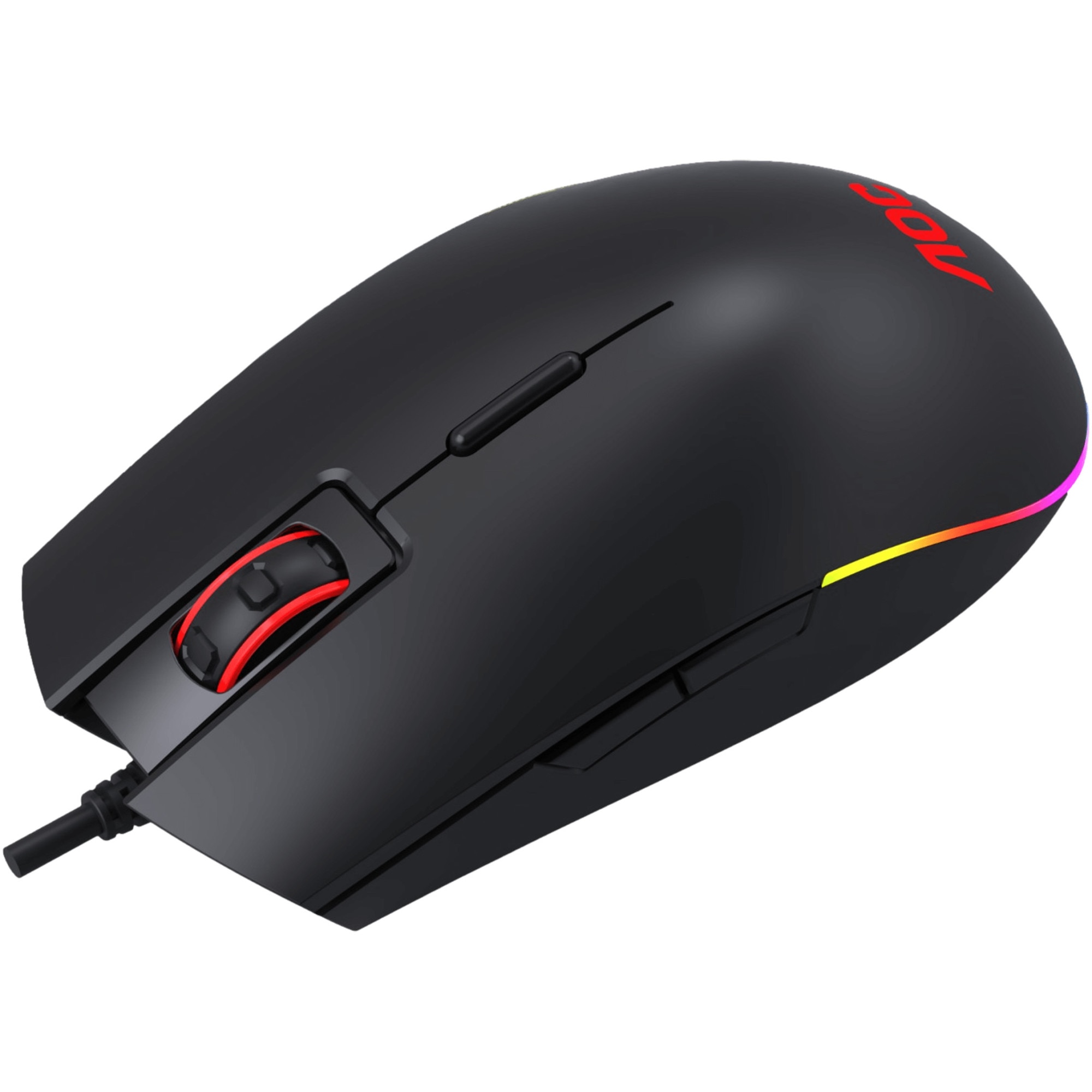 Mouse gaming AOC GM500, 5000 DPI, iluminare RGB, Negru - eMAG.ro