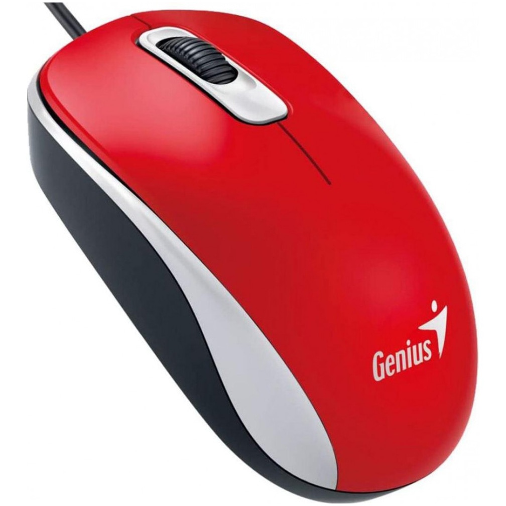 Mouse Genius DX110, 1200dpi, Rosu - eMAG.ro