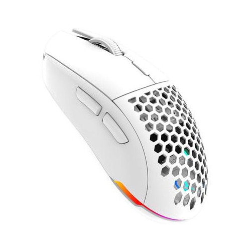 Mouse wireless Aqirys T.G.A Alpha, 19K dpi, iluminare RGB, Alb - eMAG.ro