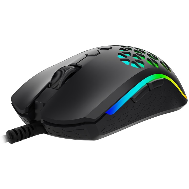 Mouse Aqirys Polaris, 19K dpi, 61grame, Multicolor - eMAG.ro