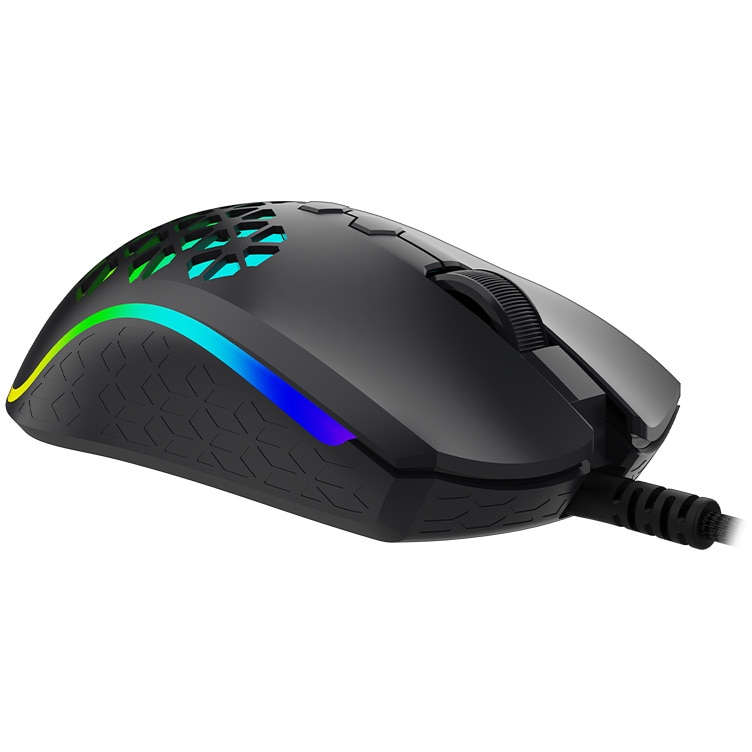 Mouse Aqirys Polaris, 19K dpi, 61grame, Multicolor - eMAG.ro