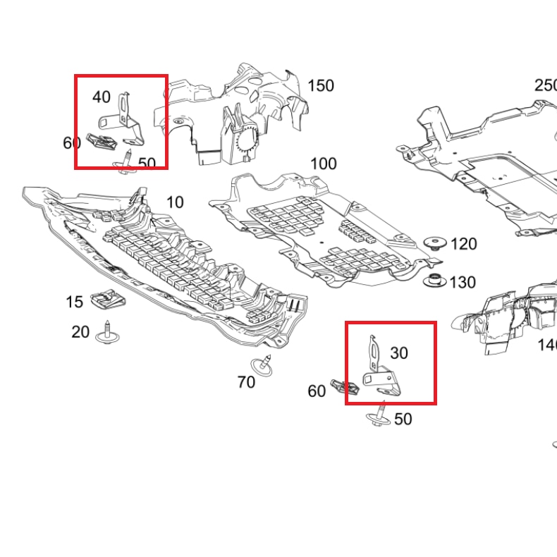 Set suporturi capac, Mercedes-Benz, C W205, Argintiu - eMAG.ro