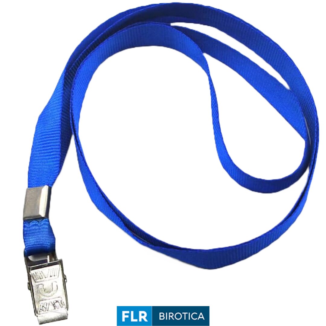 Snur textil pentru ecuson albastru, cu clips, FLR, 50 buc/set - eMAG.ro