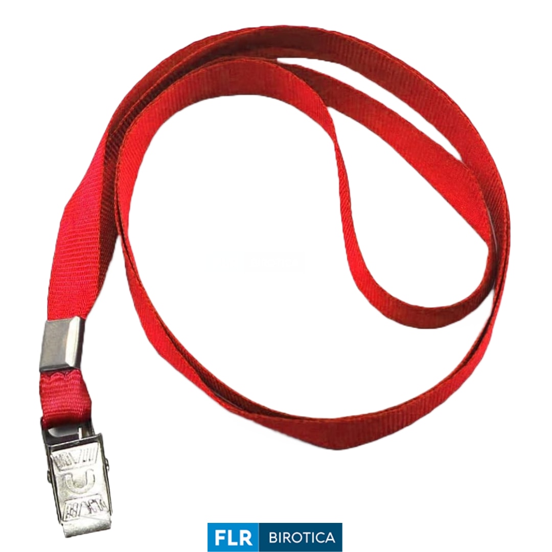 Snur textil pentru ecuson rosu, cu clips, FLR, 50 buc/set - eMAG.ro