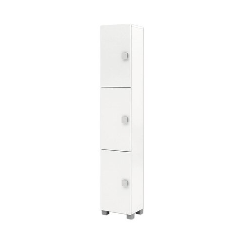 Dulap Baie Inalt Edia 300, 3 Usi, Pal, 167,6x30,3 Cm, Alb - eMAG.ro