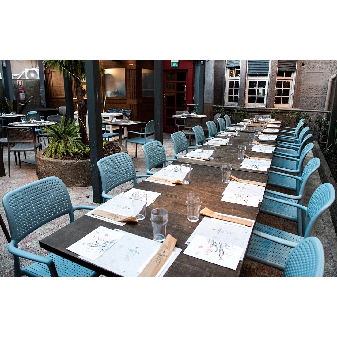 Scaun restaurant, Nardi, Polipropilena, Albastru - eMAG.ro