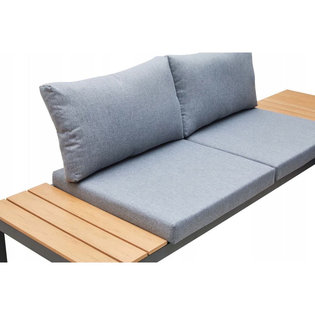 Set mobila gradina, Focus Garden, Lemn/Polister, 3 elemente, Gri - eMAG.ro