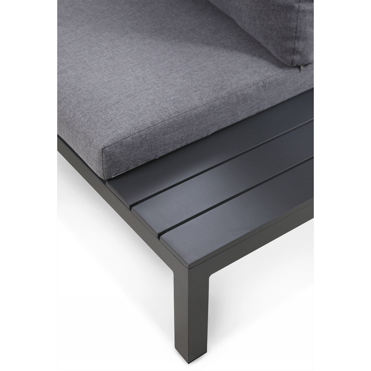 Set mobila gradina, Focus Garden, Lemn/Polister, 3 elemente, Gri - eMAG.ro