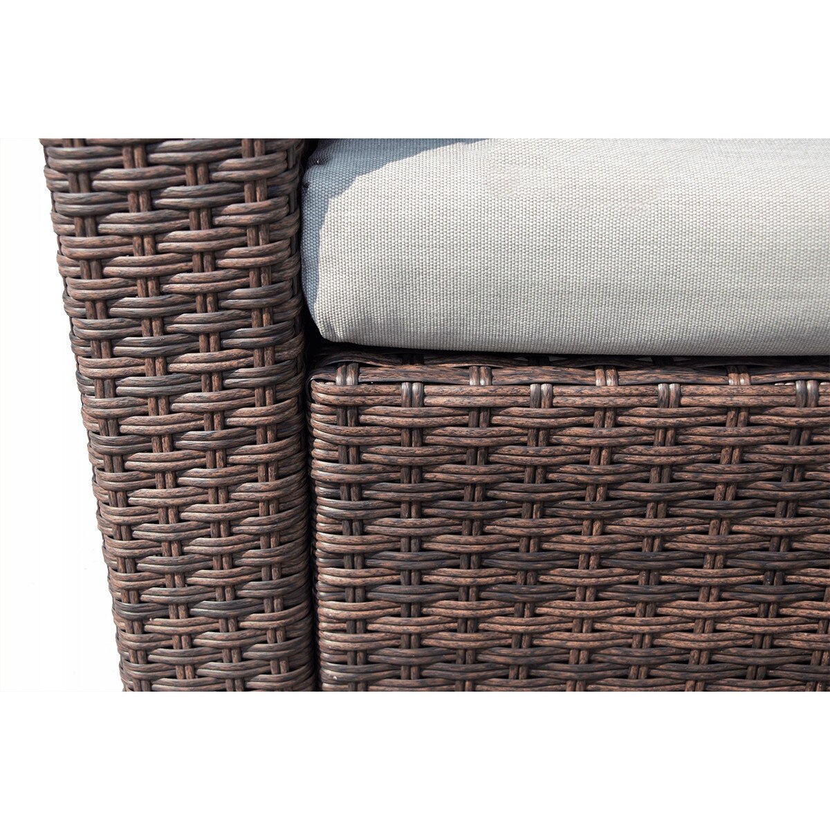 Set mobilier gradina, Focus Garden, Ratan, Maro/Alb - eMAG.ro